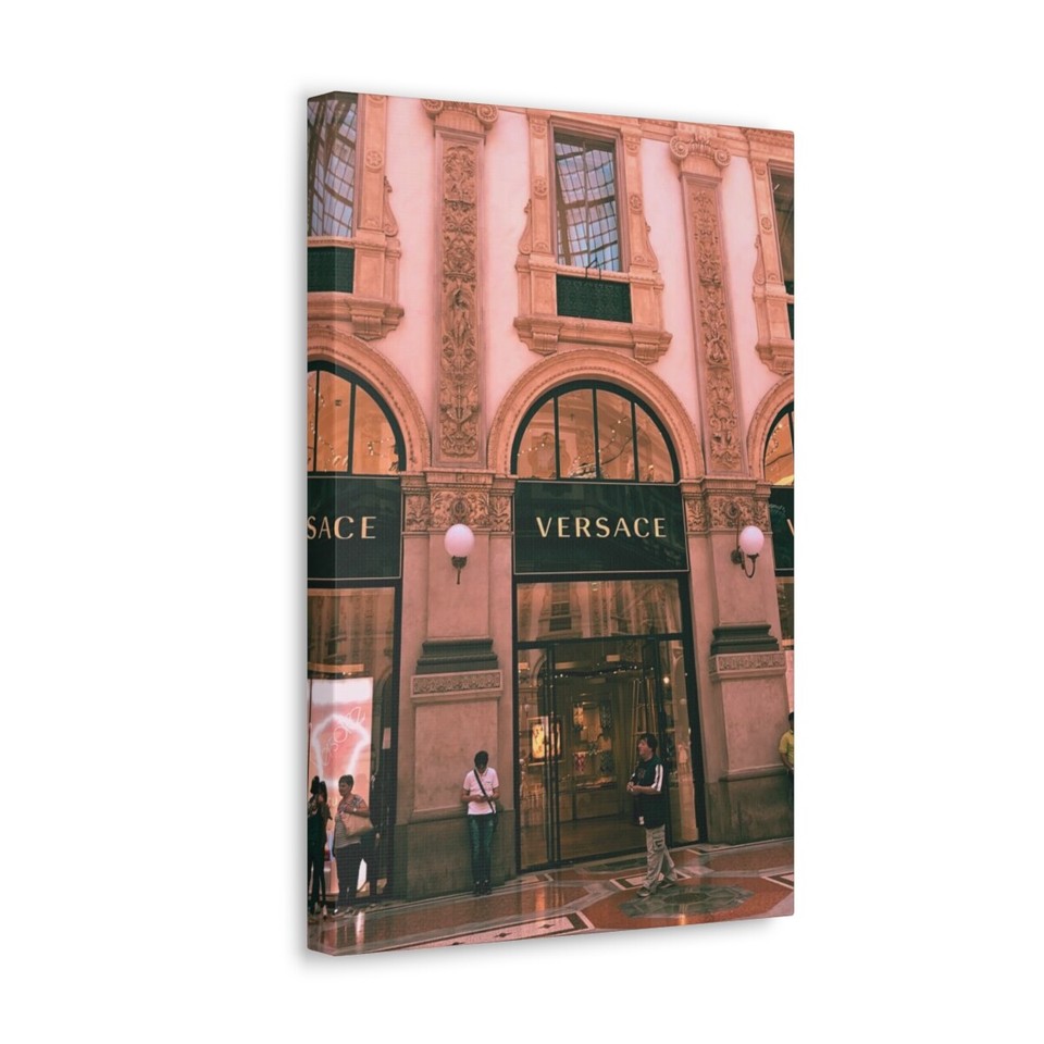 Canvas Wrap, Milan Italy Versace Building Photo, Wall Art Decor, Home ...