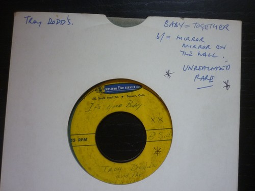troy dodds baby together/its your baby. acetate usa orig 45 soul ...