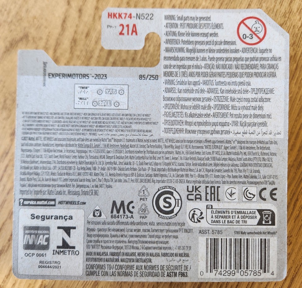 Hot Wheels HW Braille Racer Twin Mill, Experimotors 4/5 [Silver] Short ...