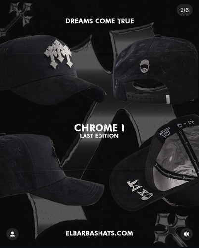 El Barbas/Barbas Hats Chrome 1 x CT Natanael Cano CHROME I (LAST ED ...