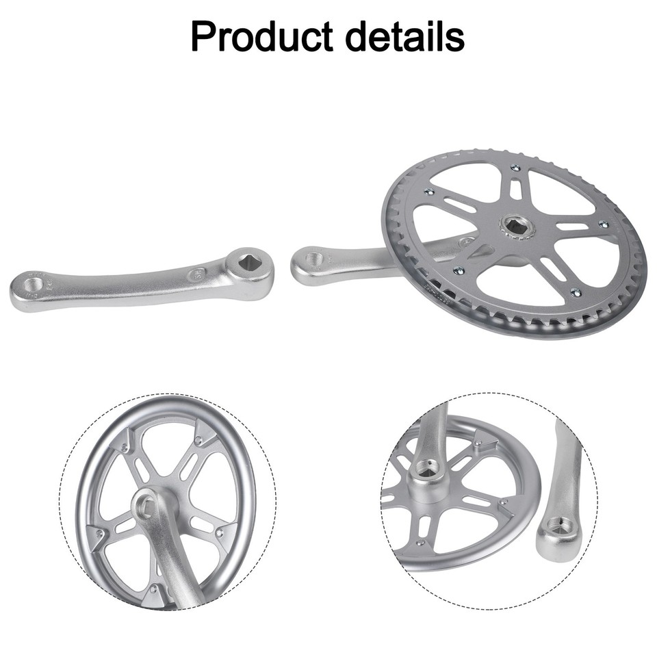 152MM AL6061 Crankset for Folding Bikes with 46 Teeth Square Hole ...