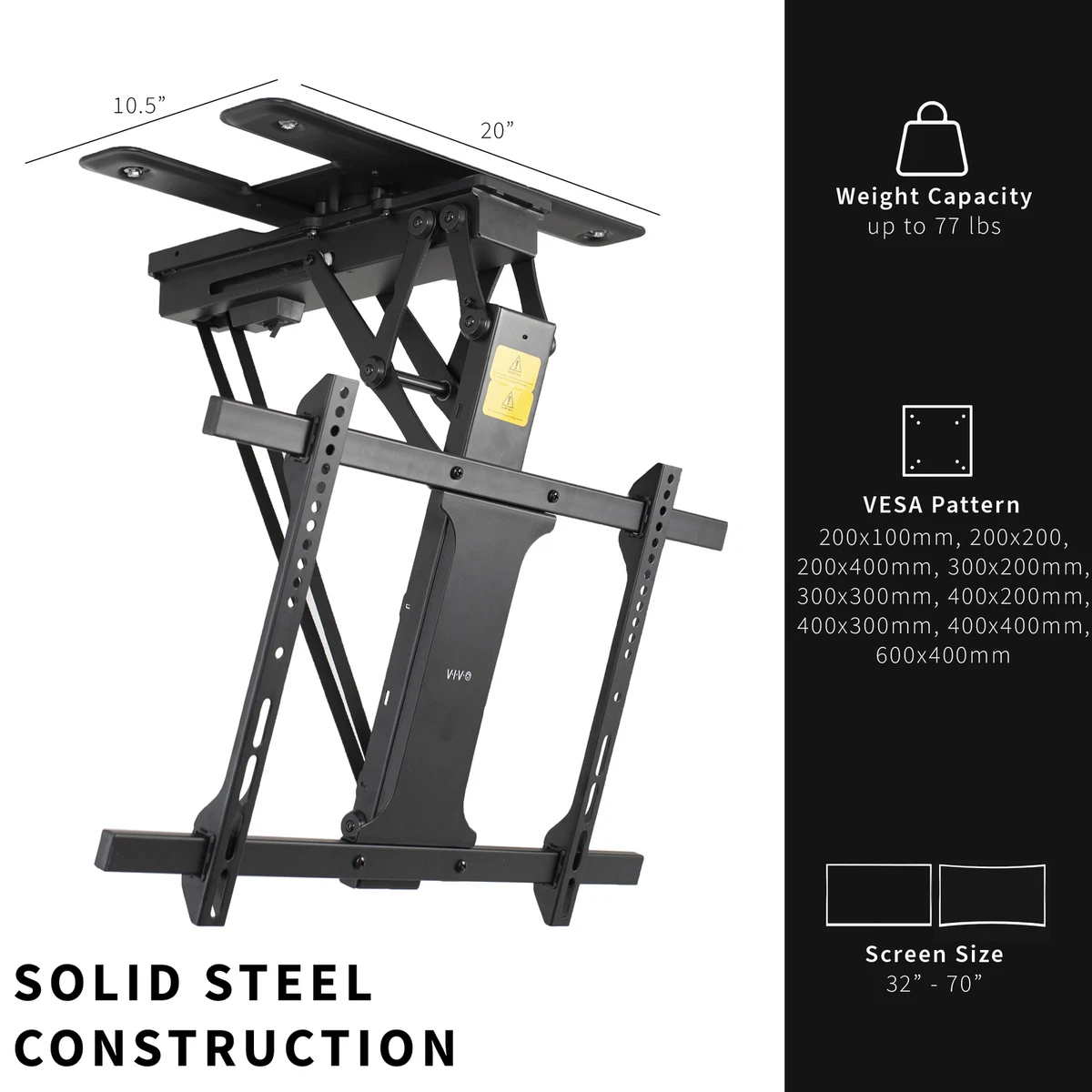 Motorized Folding Ceiling Tv Mount | Shelly Lighting