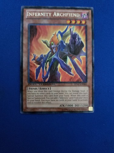 1x Infernity Archfiend - DT07-EN060 - Duel Terminal Rare YUGIOH CARD NM ...