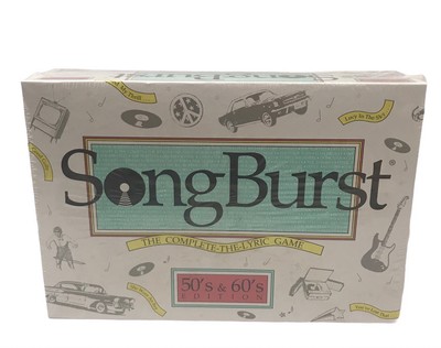 SONG BURST The Complete The Lyric Game 50's & 60's Edition 1990 Vintage ...