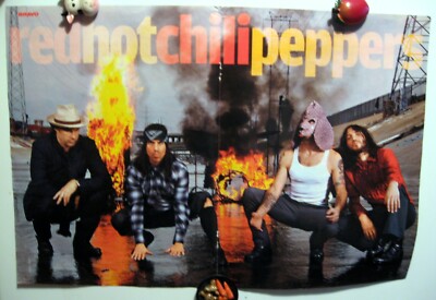RHCP Red Hot Chili Peppers magazine poster A3 16x11 | eBay
