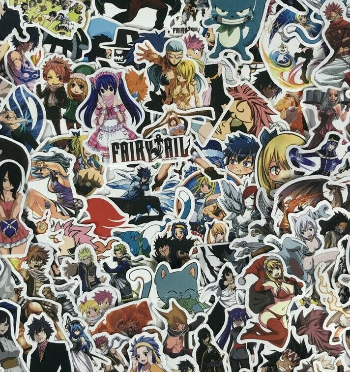 100pc Fairy Tail Anime Guild Wizards Manga Series Notebook Laptop Decal ...