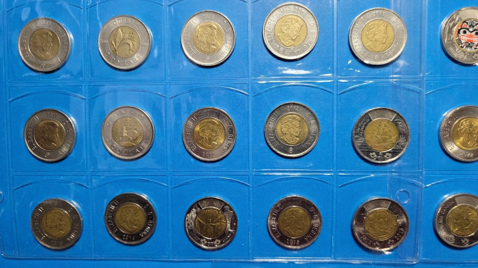 1996-2025 Canada Toonie Lot Collection 65 Different Two Dollars Many ...