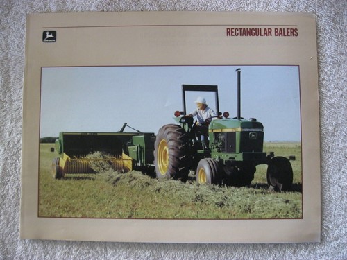 1988 JOHN DEERE SQUARE / RECTANGULAR BALERS 8 page BROCHURE | eBay