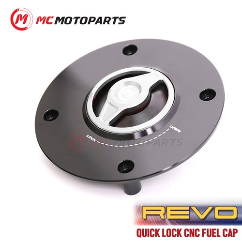 Silver CNC REVO Quick Lock fuel Gas Cap For Suzuki TL1000 S / R 97-03 ...