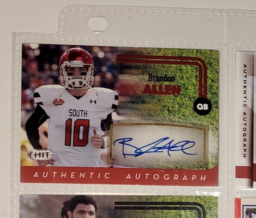ARKANSAS RAZORBACKS QB BRANDON ALLEN SIGNED AUTO CARD AUTHENTIC ...