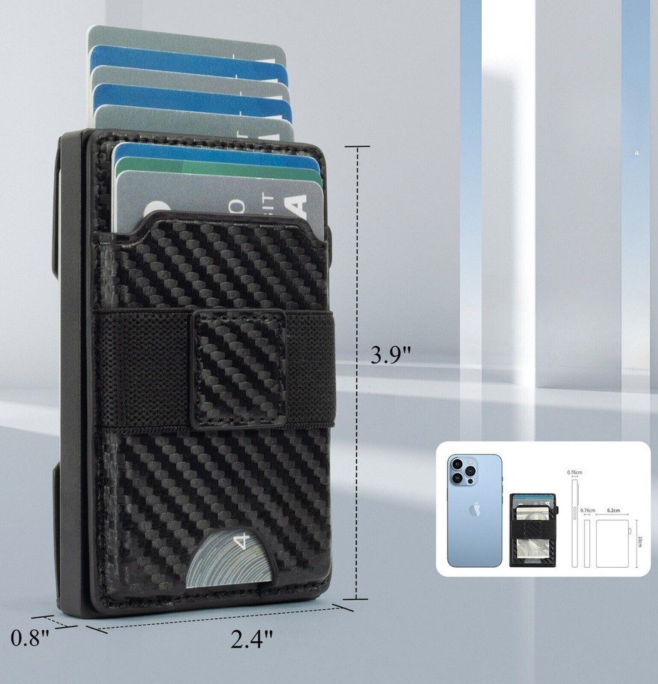 Pop Up Card Holder Separable Magnetic Wallet Minimalist Wallet Cash ...