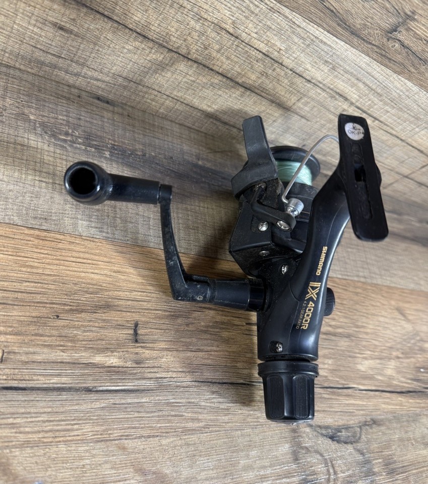 SHIMANO IX R4000 SPINNING REEL 4000 R QUICK FIRE TRIGGER CAST REAR DRAG ...