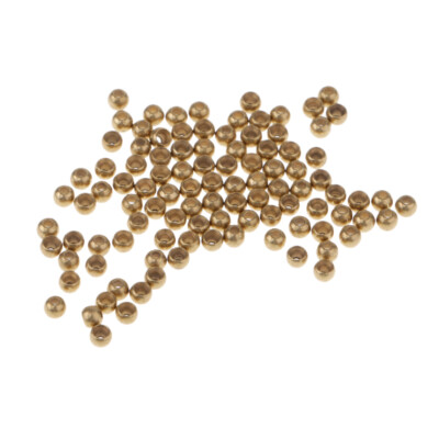 Lot 50/100Pcs Fly Tying Beads Brass Fly Fishing Nymph Head Ball Beads ...