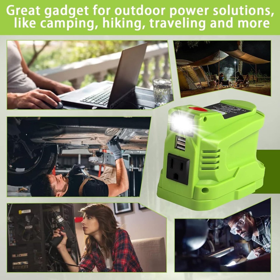 150W Power Inverter Generator for Ryobi 18V Li-ion Battery Power ...