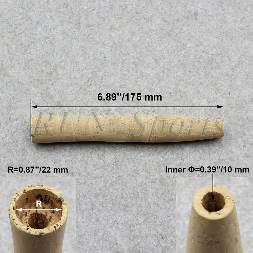 Pure Cork Fly Rod Handle Fishing Rod Grip for Rod Building Part or ...