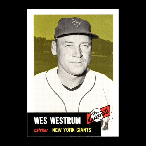 Wes Westrum 1991 Topps Archives 1953 New York Giants #323 NM GM 4 | eBay