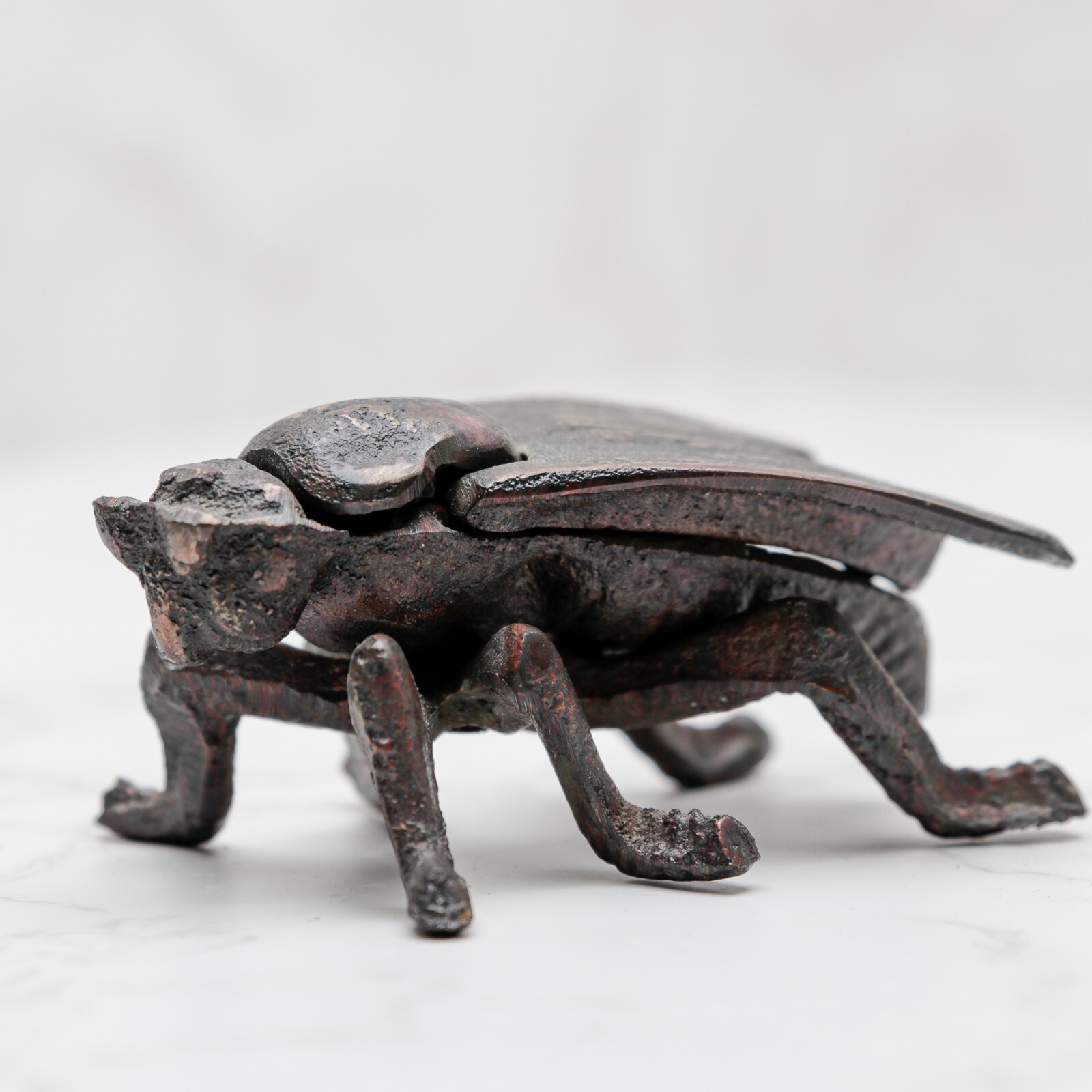 Vintage Metal Fly Trinket Box Ashtray/Match holder, Animal Insect Bug ...