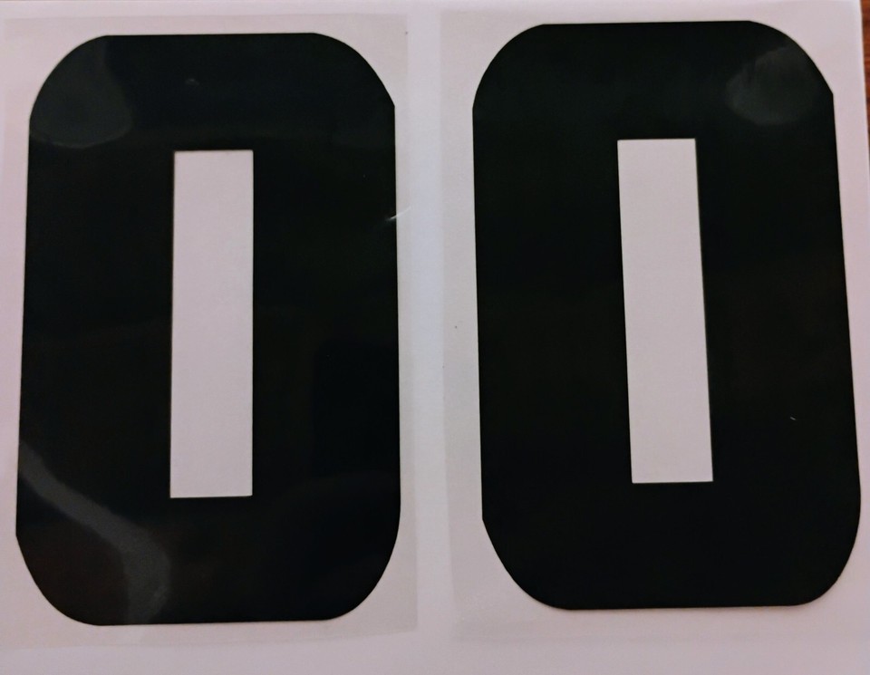 4" Vinyl Numbers- Iron On Transfer For T-Shirt & Other Fabrics | eBay
