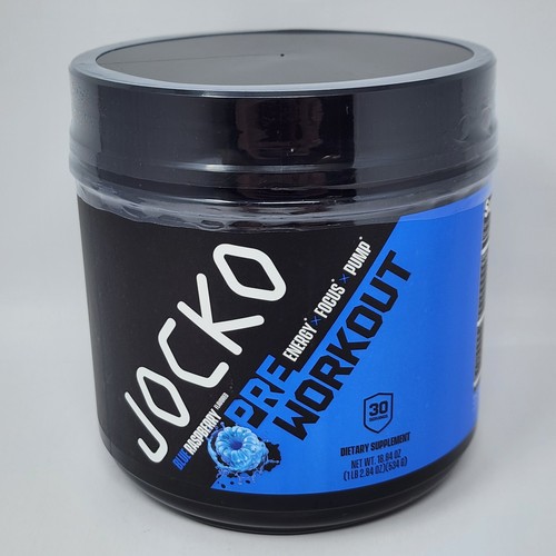 Jocko Fuel Ultimate Pre Workout Powder Blue Raspberry 18.84 oz, 30 ...
