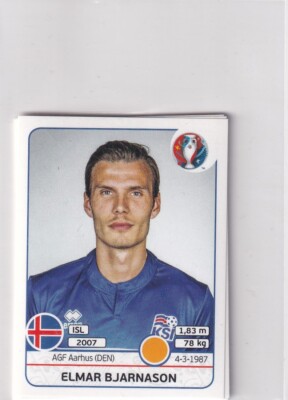 Panini FIFA EM Euro 2016 Adesivo Nr. 621 Elmar Bjarnason | eBay