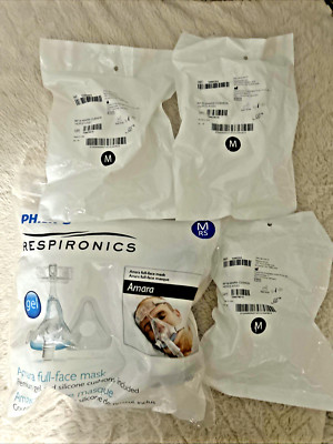 HOT DEAL!! PR Amara Gel w/Headgear M +3 M Amara Silicone Full-Face ...