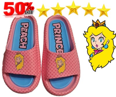 Womens size 11 Ground Up Princess Peach Slides Slip On Pink Sandals ...