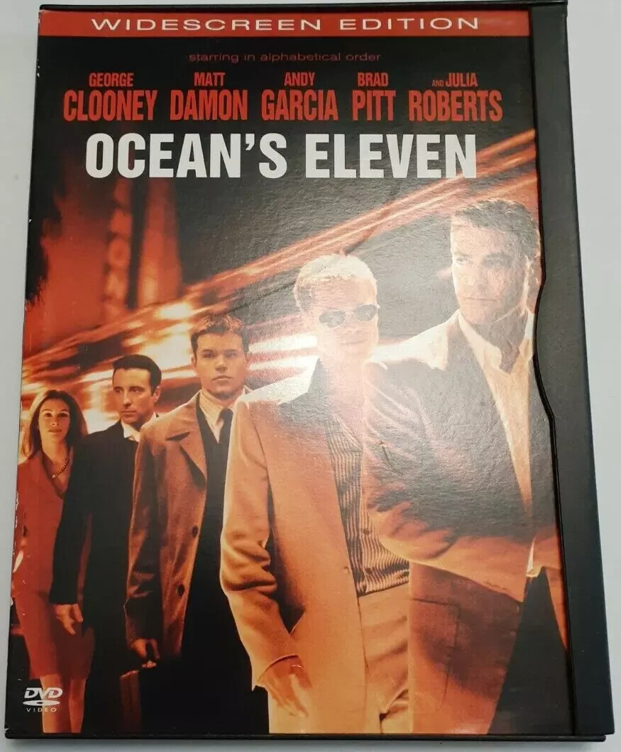 Ocean's Eleven DVD 2002 George Clooney, Matt Damon, Andy Garcia, Julia ...