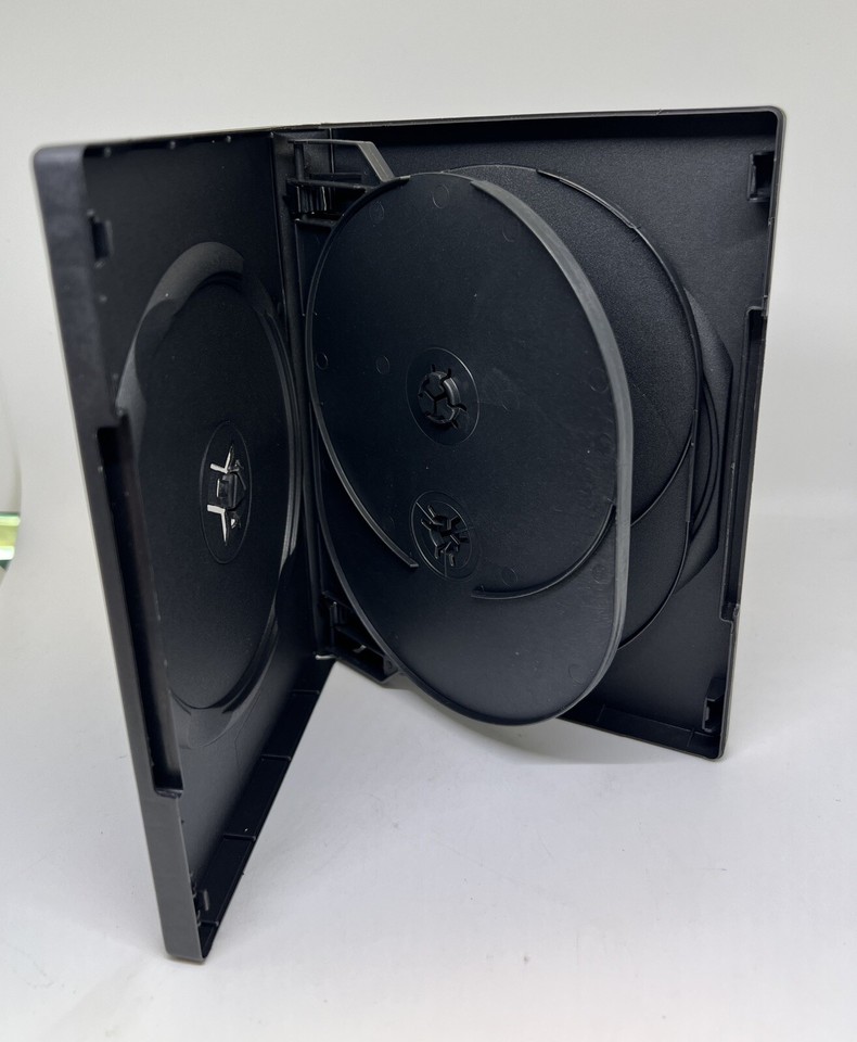 2 PCS 22mm 5 Disc DVD Cases With Sleeve, Black, PP-5B22-P | eBay
