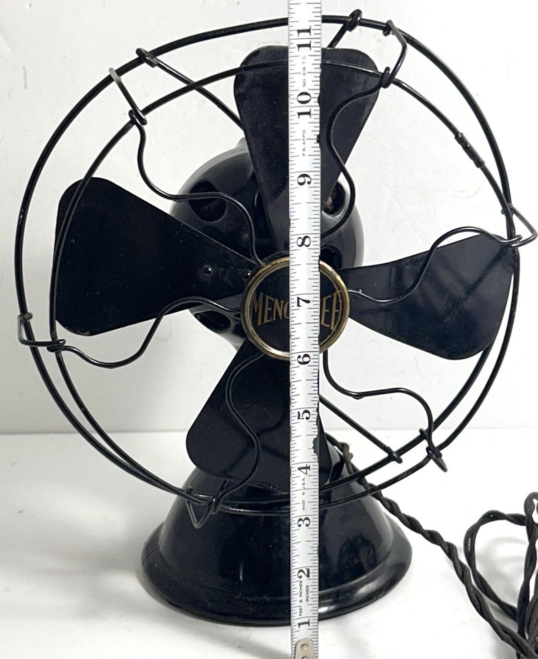 1910-1920 Menominee Antique Ball Motor Electric Desk Fan Single Speed ...
