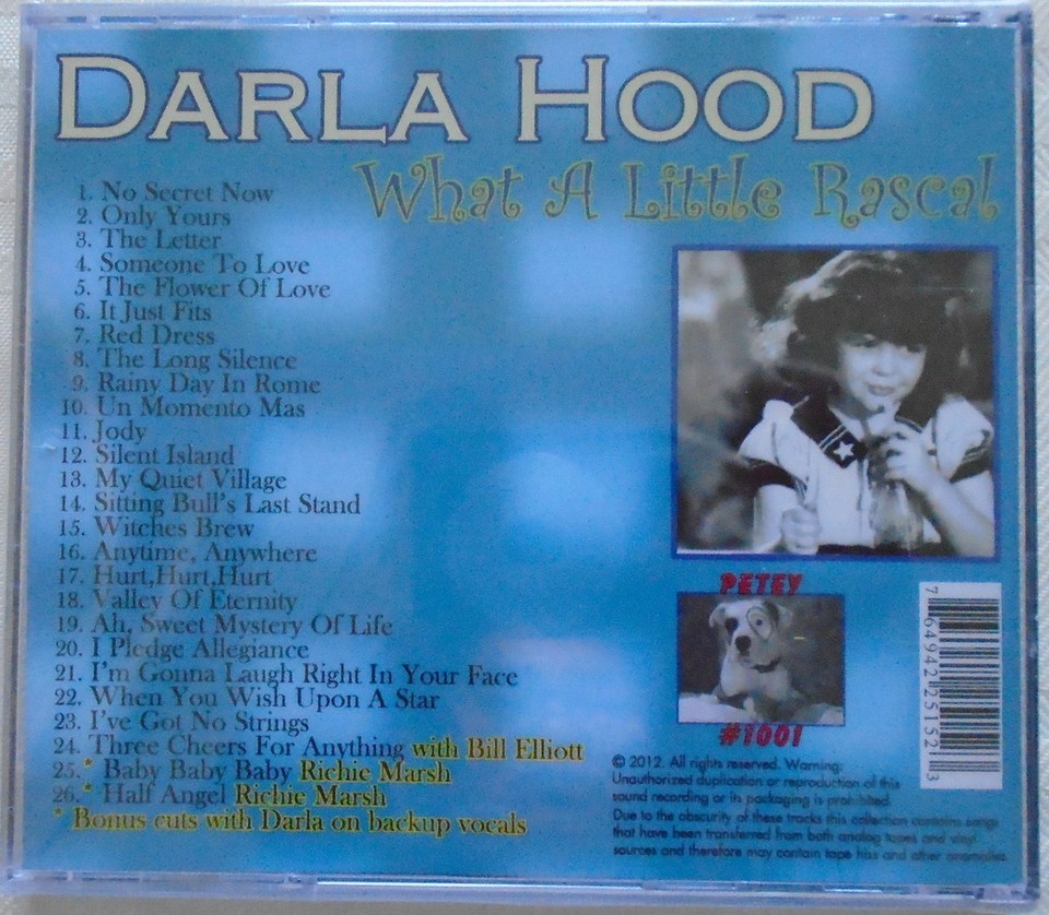 DARLA HOOD - What A Little Rascal - BRAND NEW - CD | eBay