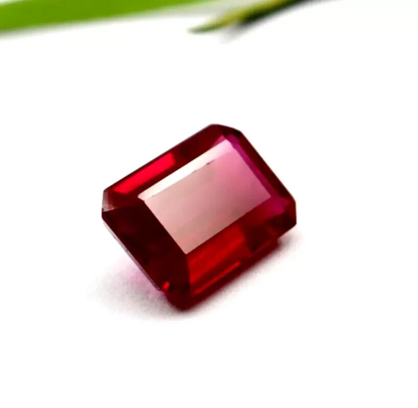 AAA Quality Pigeon Red Ruby 9 Ct Certified Burma Emerald Cut Loose ...