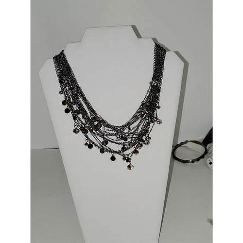 A Simply Vera For Kohl's Women's Necklace Multi Strand AB Beaded Chains ...