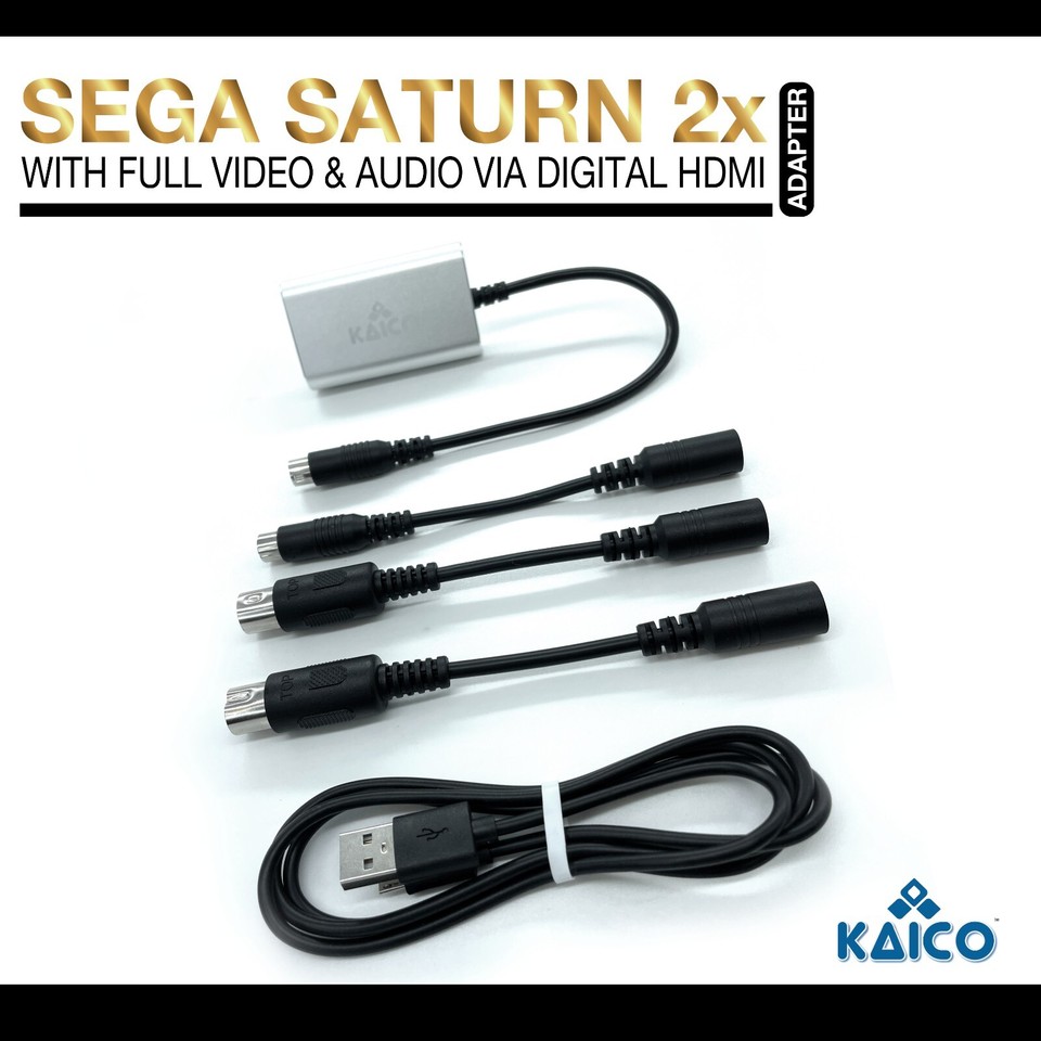Kaico Sega Saturn 2x LineDoubler HDMI Adapter - Megadrive 1 & 2 SNK | eBay