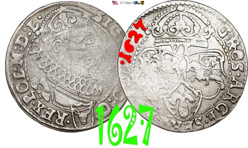 Poland 6 Groschen 1627 Sigismund III Silver Coin #31270 | eBay