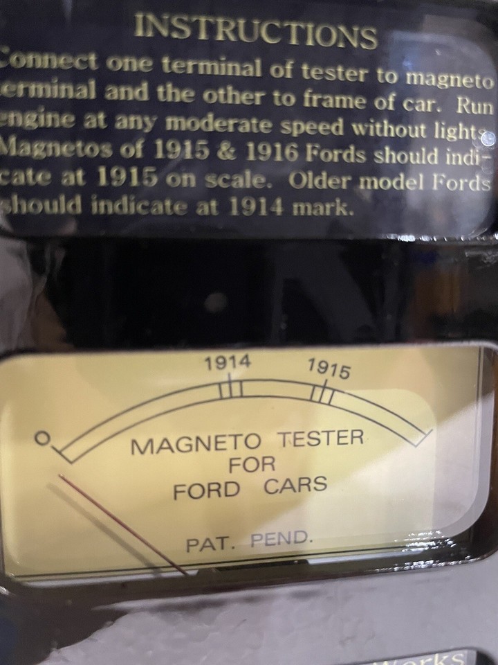 Beautiful Model T Ford Magneto Output Tester Reproduction St Louis ...
