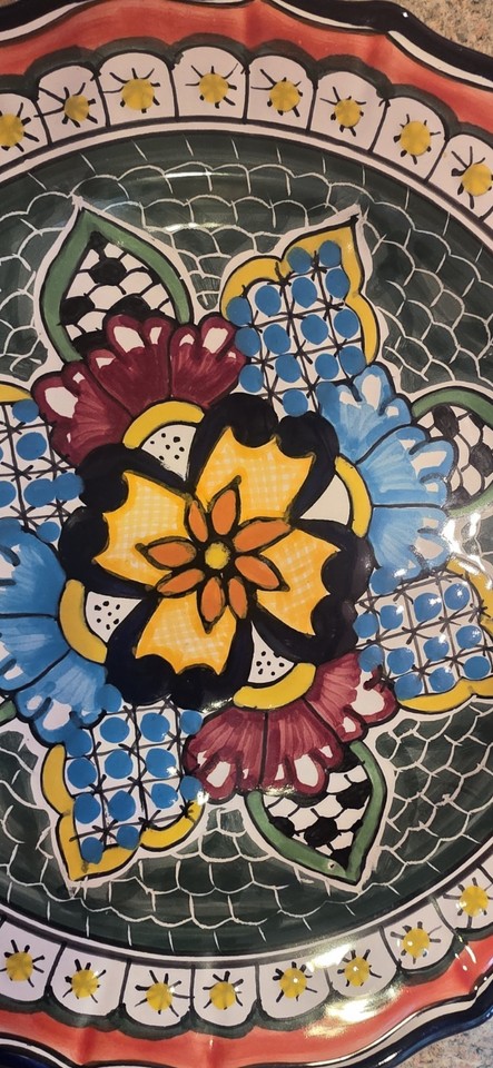 Beautiful HERNANDEZ Pue Mexico Talavera Pottery 8" Signed Plate | eBay