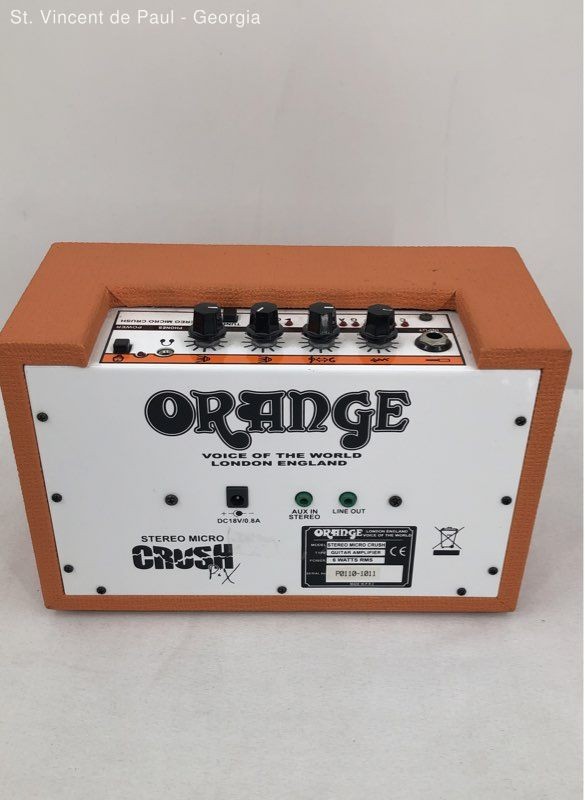Discontinued Orange Stereo Micro Crush Guitar Amplifier 6W Battery ...