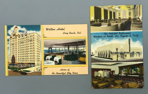 c1940 NIKABOB Restaurant COCKTAIL LOUNGE LA Hotel Long Beach CALIFORNIA ...