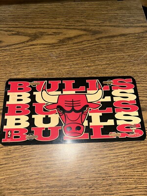 Chicago Bulls License Plate - 12x6 Plastic Tag Express Officially ...