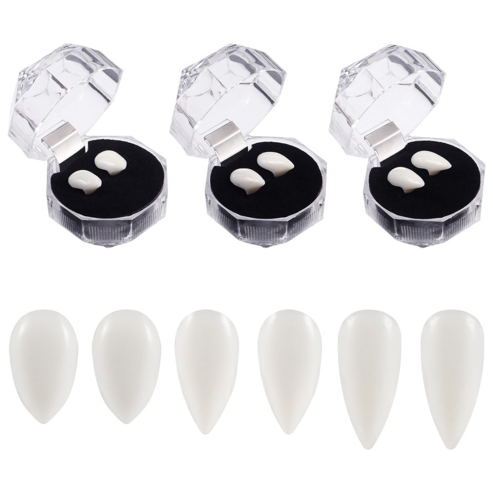 3 Pairs Small Teeth Vampire Dentures Man Fake Fang Kids Fangs for ...