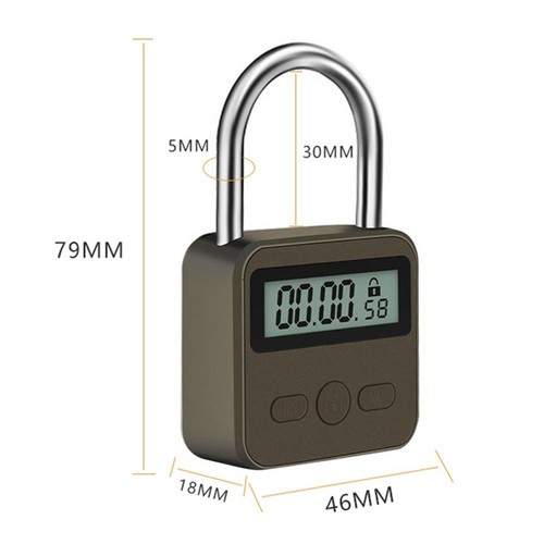 For Smart Time Lock LCD Display Time Lock Multifunction Travel ...