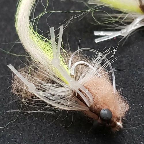 SALTWATER CRAB SHRIMP FLY FISHING FLIES FRONTIER CO MINNOW # 2 TAN ...