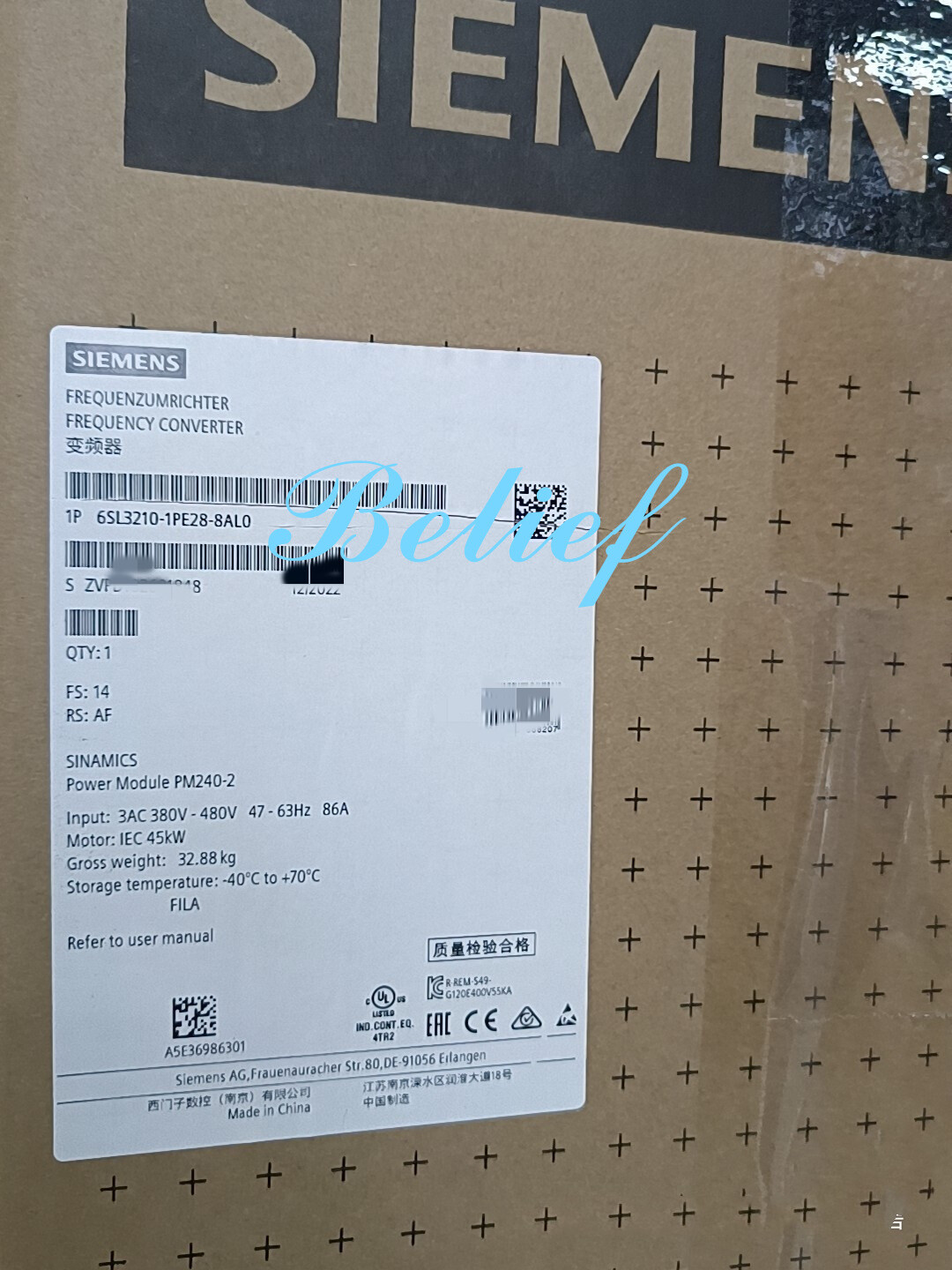 1pc 6SL3210-1PE28-8AL0 Siemens Inverter Fast delivery*DHL | eBay