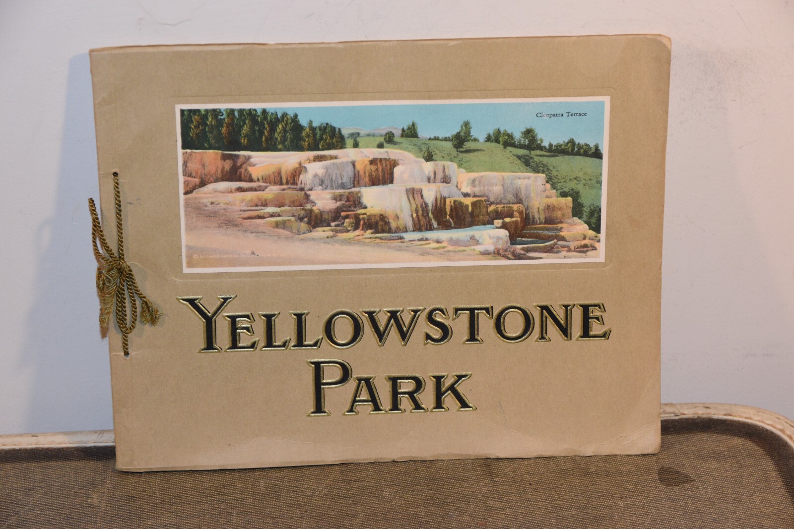 1920s YELLOWSTONE PARK Asahel Curtis Souvenir Photo Booklet HAND ...