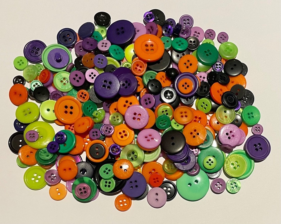 Buttons Bulk 6-25mm 250 500 1000 Pieces Single Colour Craft Sewing ...