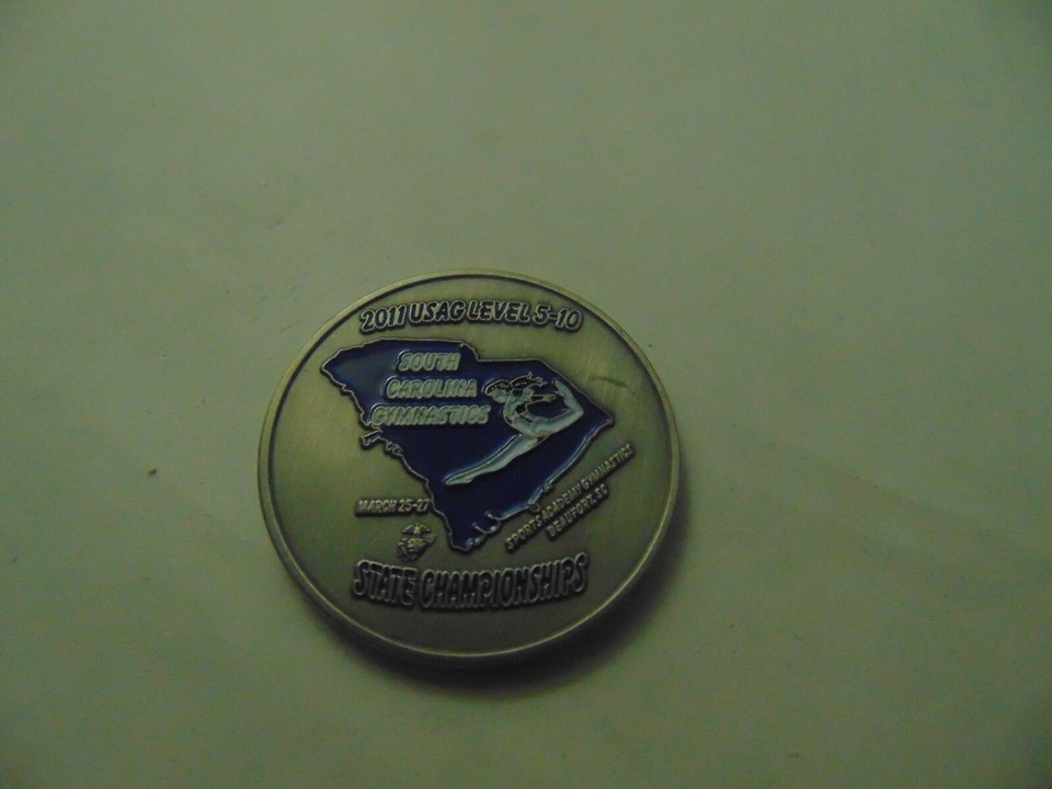 CHALLENGE COIN UNITED STATES MARINE CORPS PARRIS ISLAND, SC 2011 USAG ...