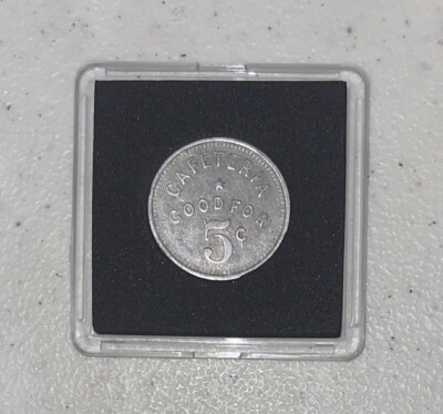 💎 HILO JUNIOR HIGH SCHOOL GOOD FOR 5 CENTS HAWAII CAFETERIA LUNCH TOKEN ...