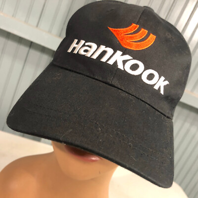 Hankook Tire Automotive Black Strapback Baseball Cap Hat | eBay
