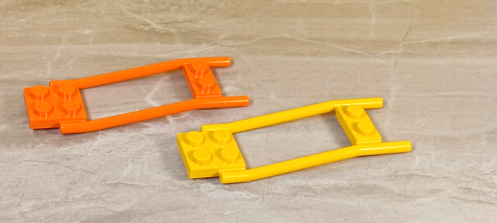 LEGO Hitch Horse Lot of 2 Orange Yellow Carriage Farm Cart 2x4 1x2 ...
