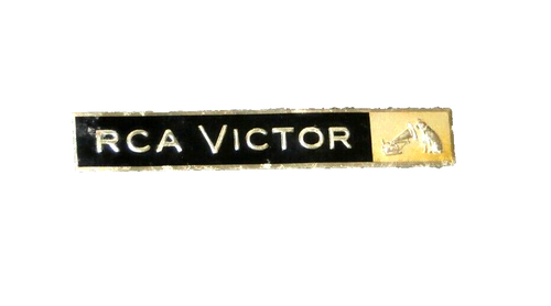 VINTAGE LOGO EMBLEM RCA VICTOR WITH DOG HIS MASTERS VOICE IS GOLD ...
